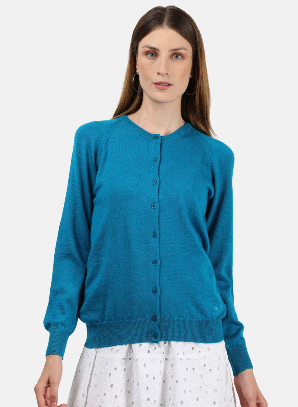 Buy Women Blue Solid Cardigan Online in India - Monte Carlo