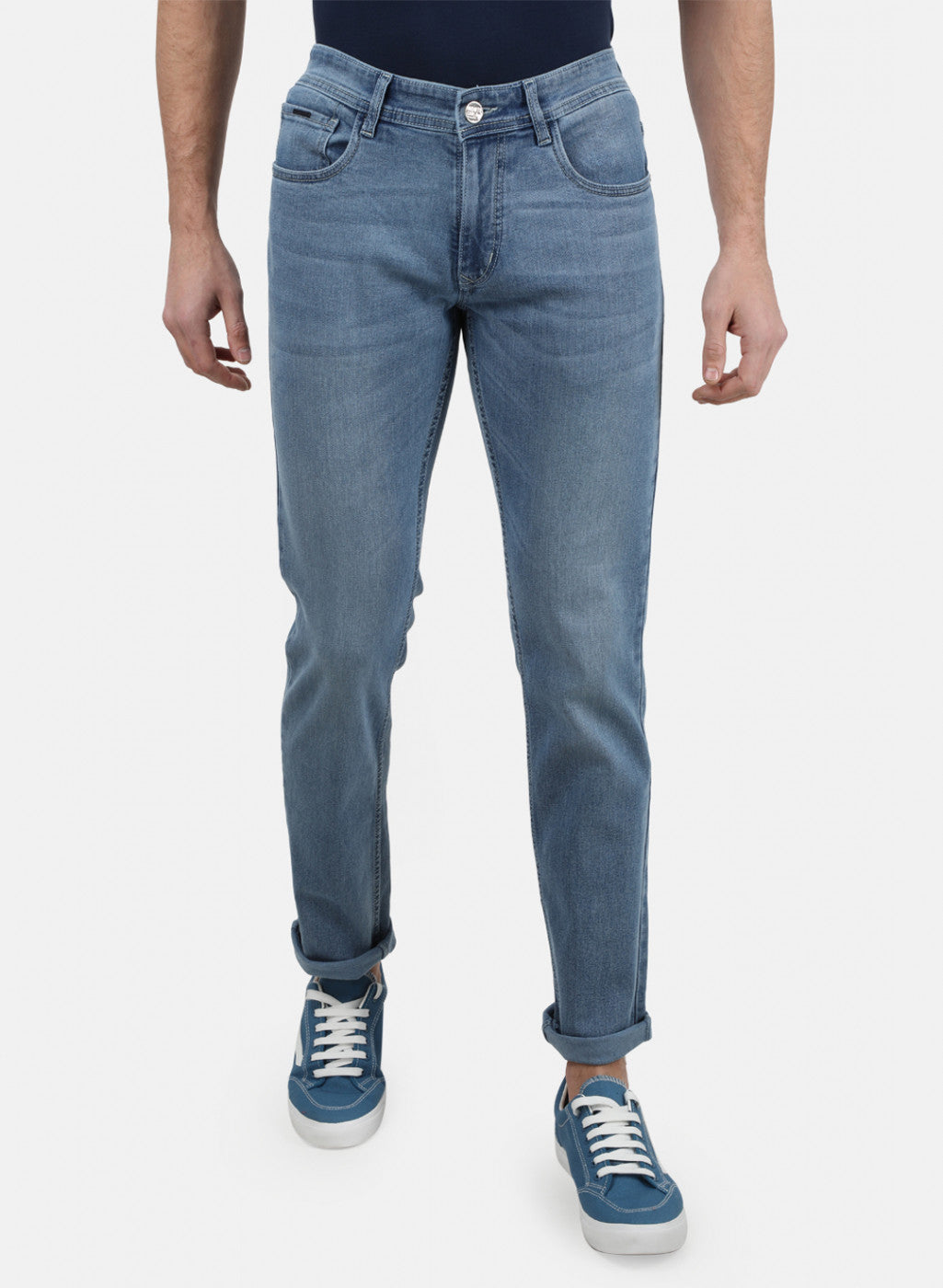 Buy Mens Blue Narrow Denim Online in India - Monte Carlo