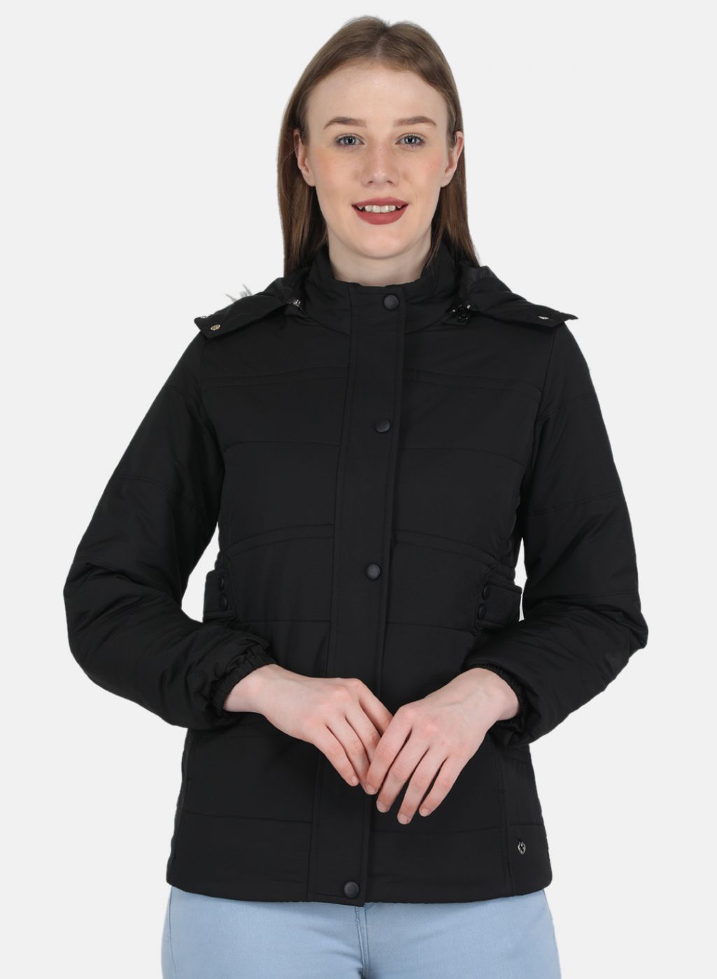 Buy Women Black Solid Jacket Online in India - Monte Carlo
