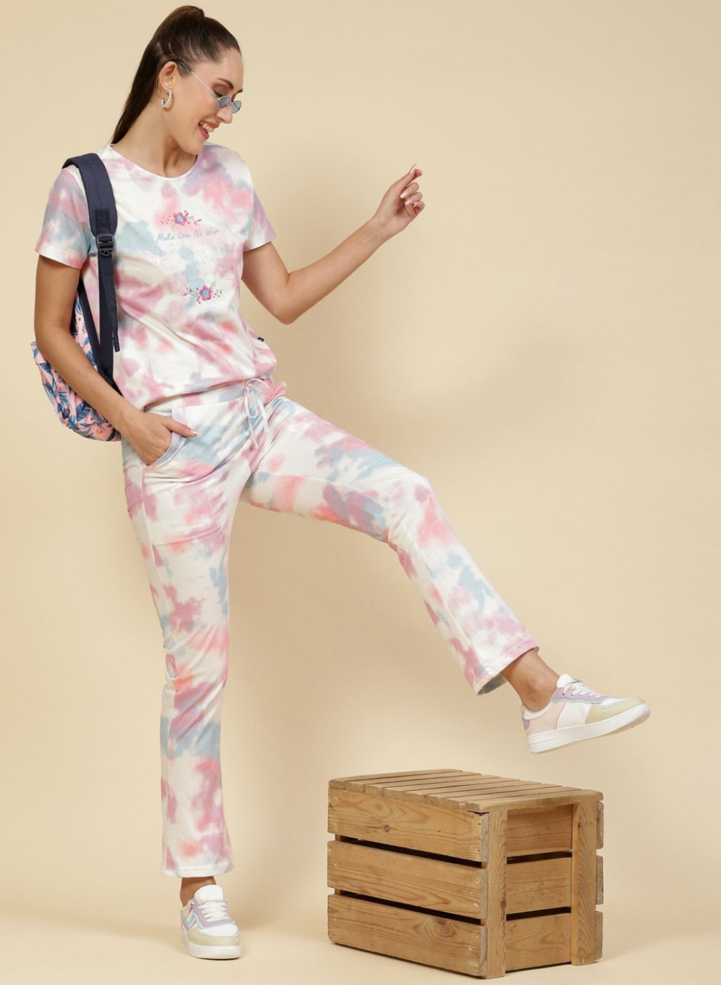 Buy Women Pink Printed Coordinate Set Online In India Monte Carlo