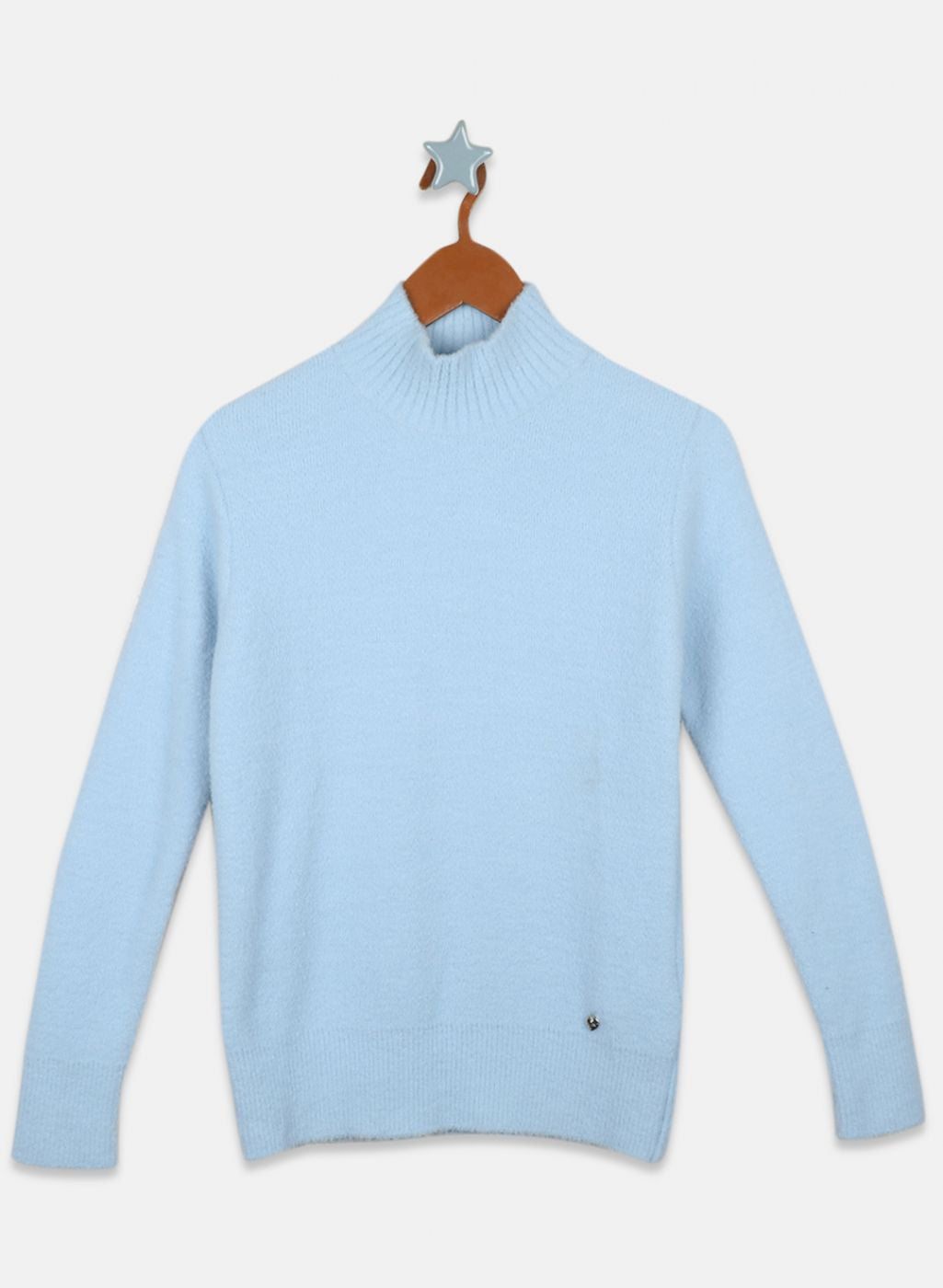 Buy Girls Sky Blue Solid Top Online in India - Monte Carlo