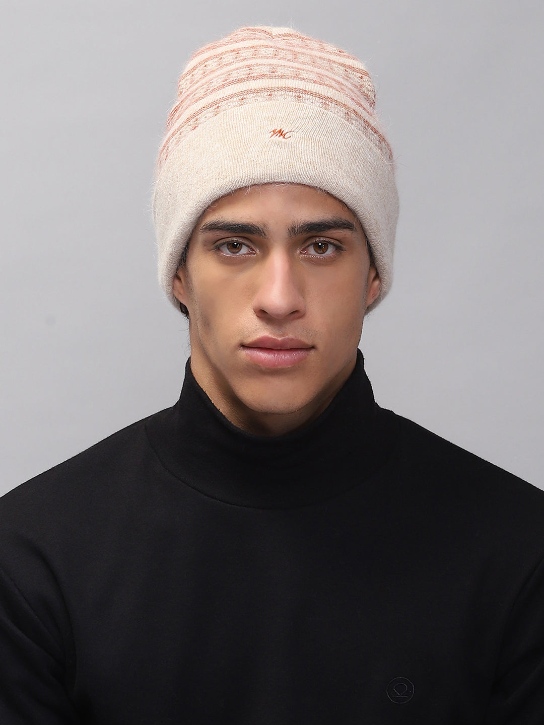 Buy Men Cream Self Design Cap Online in India - Monte Carlo