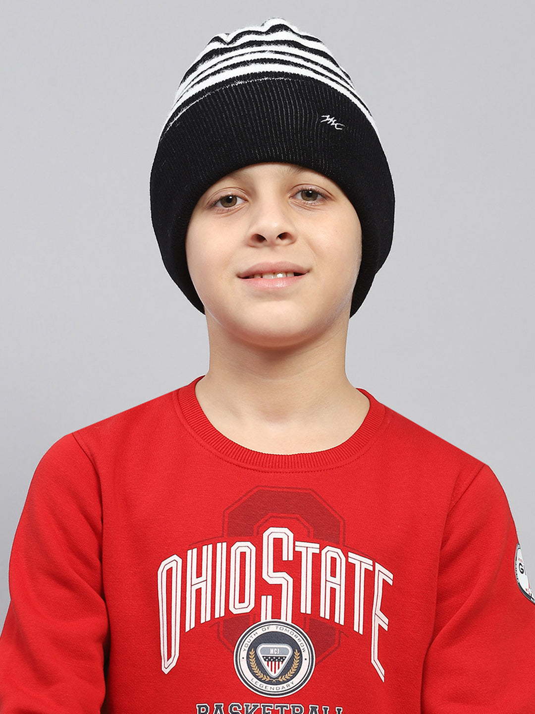 Buy Kids Black Self Design Cap Online in India - Monte Carlo