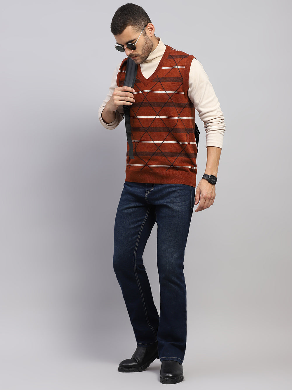 Buy Half Sweater For Men Online | Men Half Sleeve Sweater - Monte Carlo