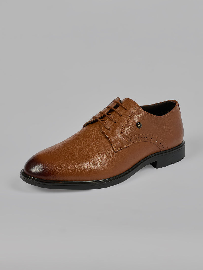 Buy Monte Carlo Men's Premium Textured Classic Derby Formal Shoe Open ...