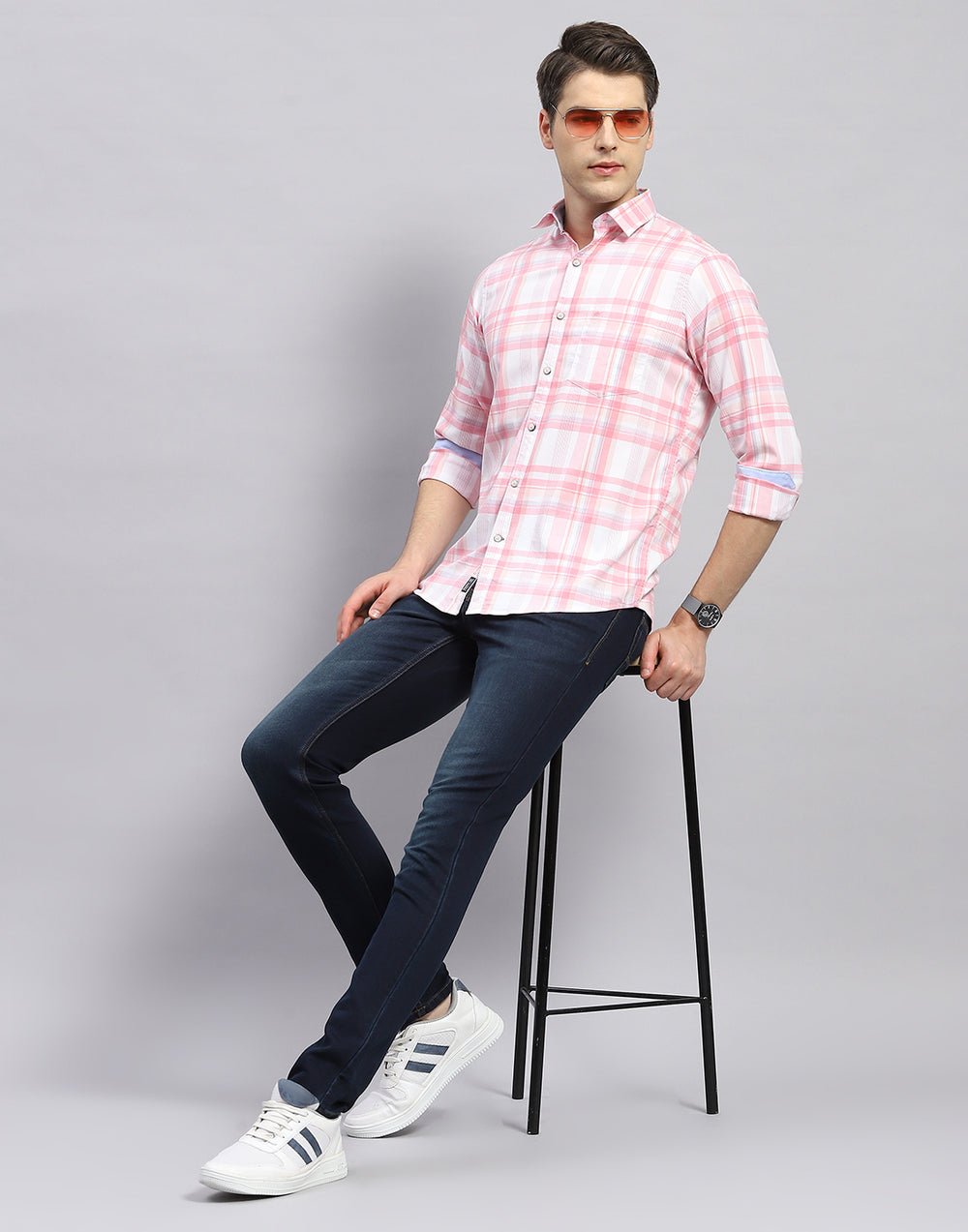 Men Checked Shirt | Buy Check Shirts for Men Online - Monte Carlo