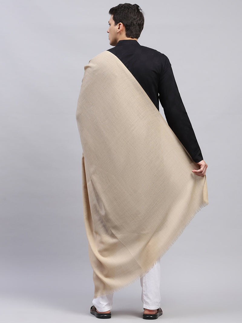 Buy Men Beige Solid Lohi Shawl Online in India - Monte Carlo
