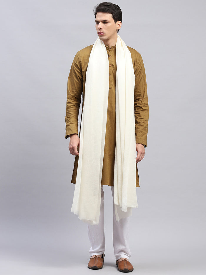 Buy Men Cream Solid Lohi Shawl Online in India - Monte Carlo