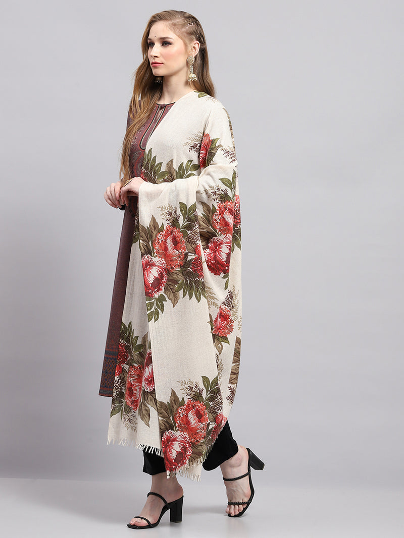 Buy Women Multicolor Floral Print Shawl Online in India - Monte Carlo