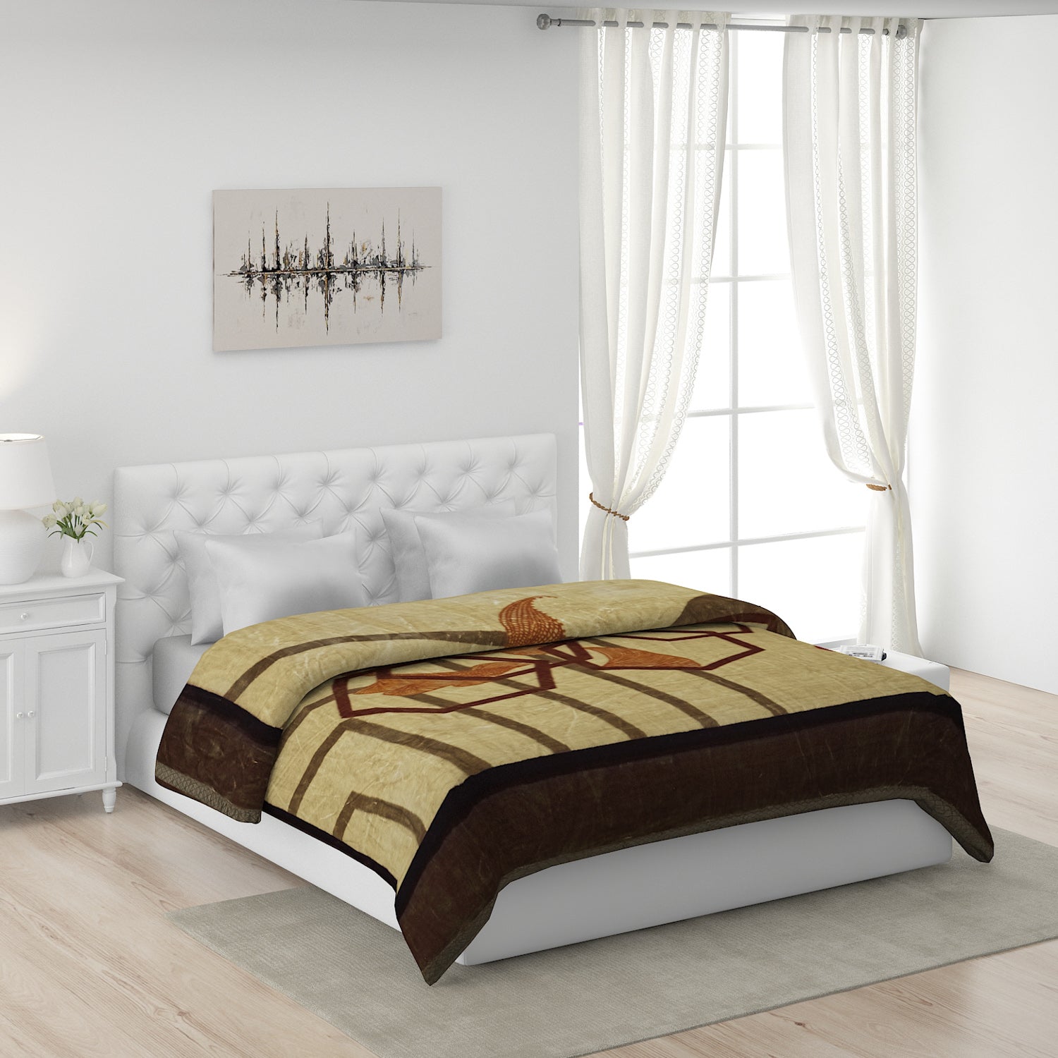 Buy Printed Double Bed Blanket for Heavy Winter -2 Ply Online in India ...