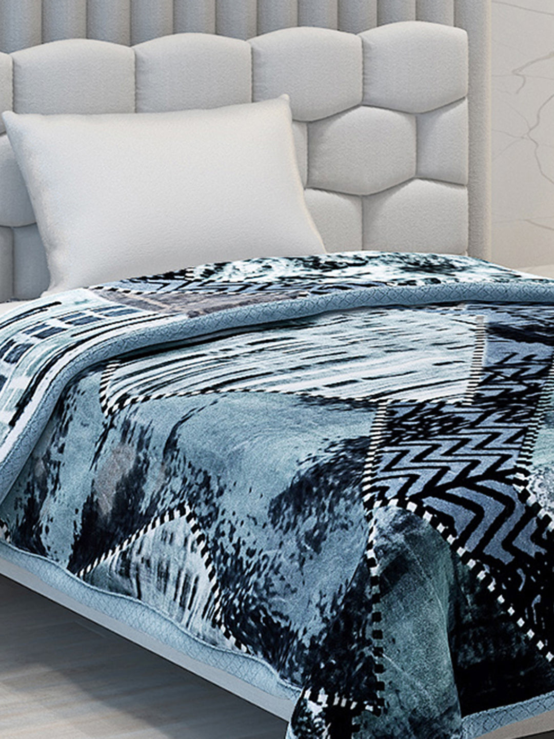 Buy Printed Single Bed 994 GSM Blanket Joseph 2 Ply (Weight 3.5 kg ...