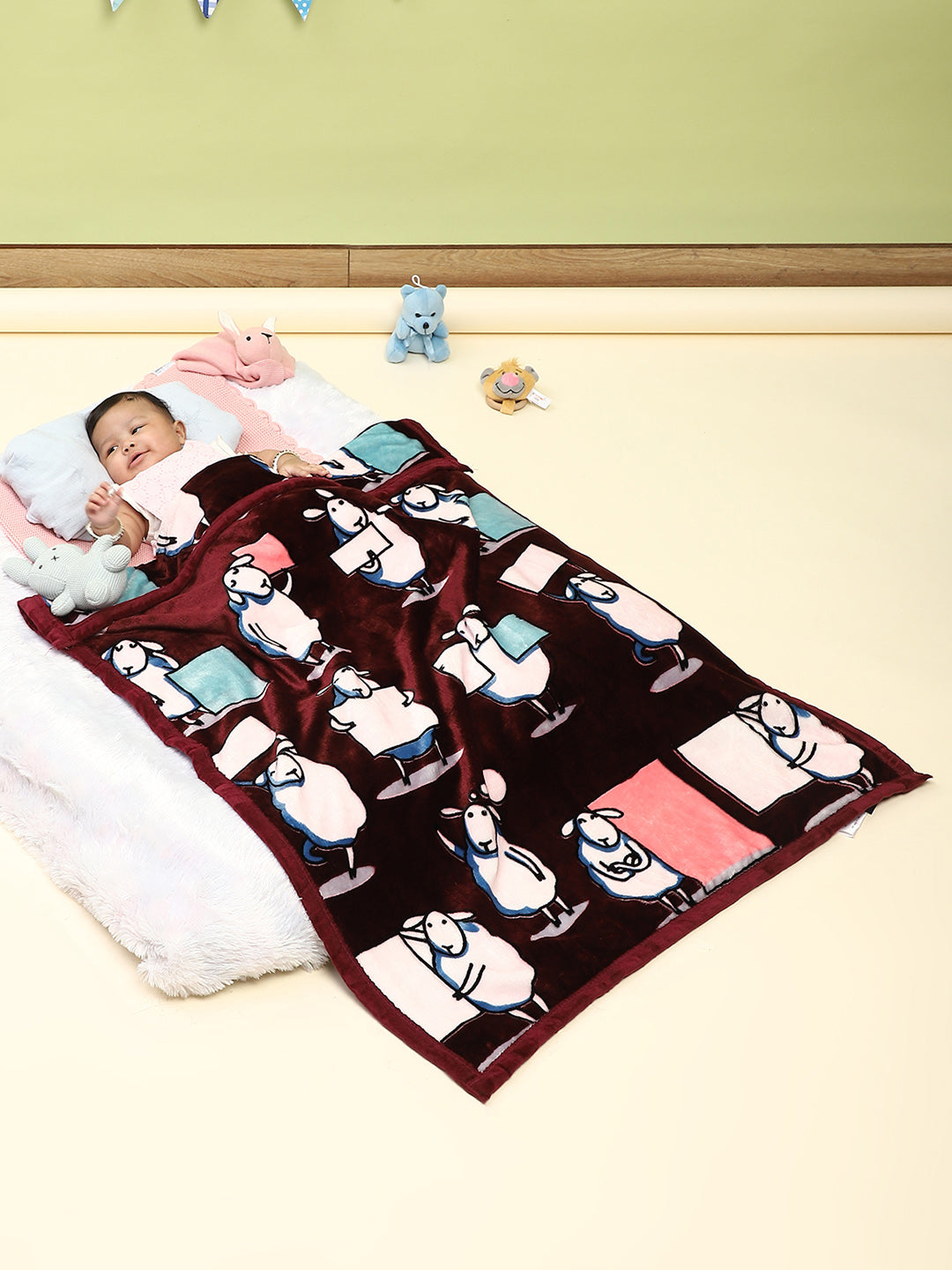 Buy Printed Single Bed Blanket for Mild Winter -2 Ply Online in India ...