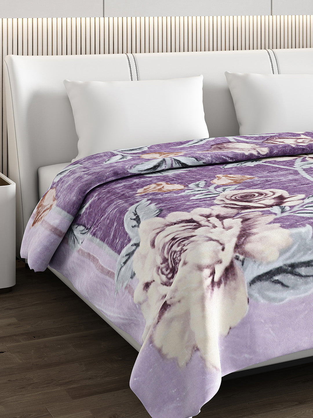Buy Printed Double Bed 691 GSM Blanket Bennett Super Soft 2 Ply (Weight ...