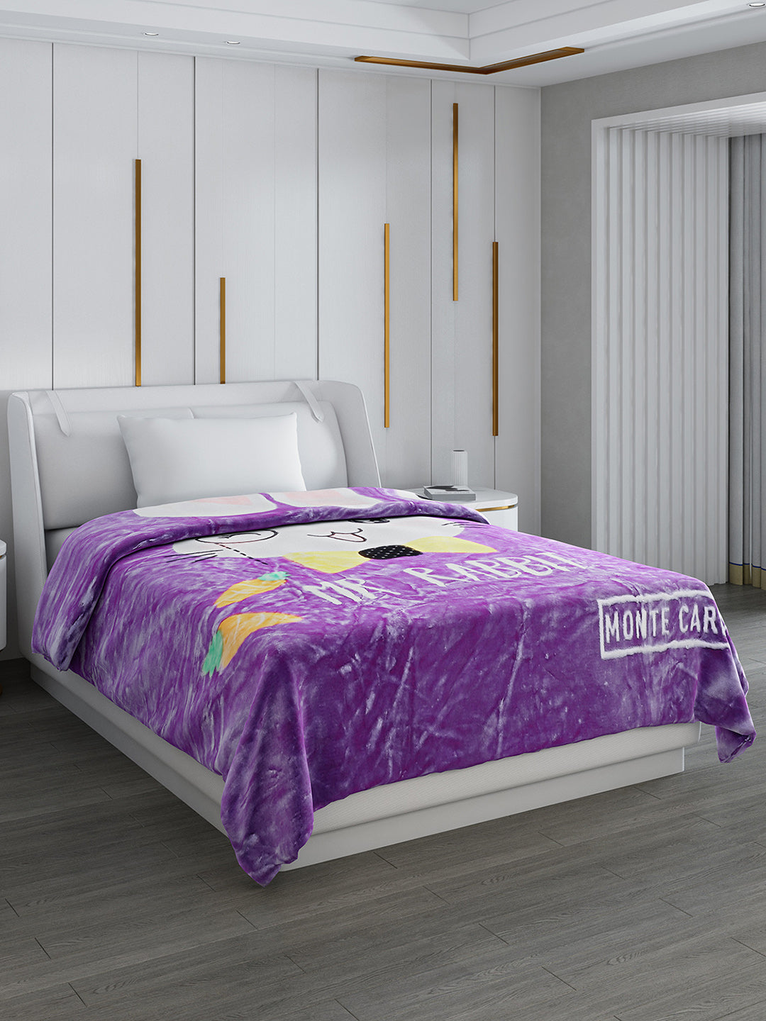 Buy Printed Single Bed Blanket for Mild Winter -2 Ply Online in India ...