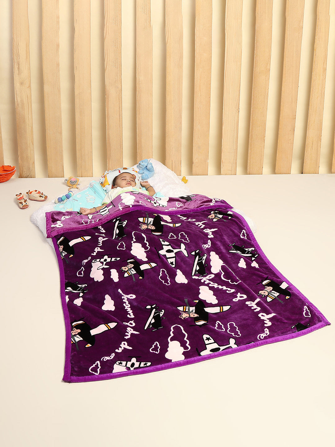 Buy Printed Single Bed Blanket for Mild Winter -2 Ply Online in India ...
