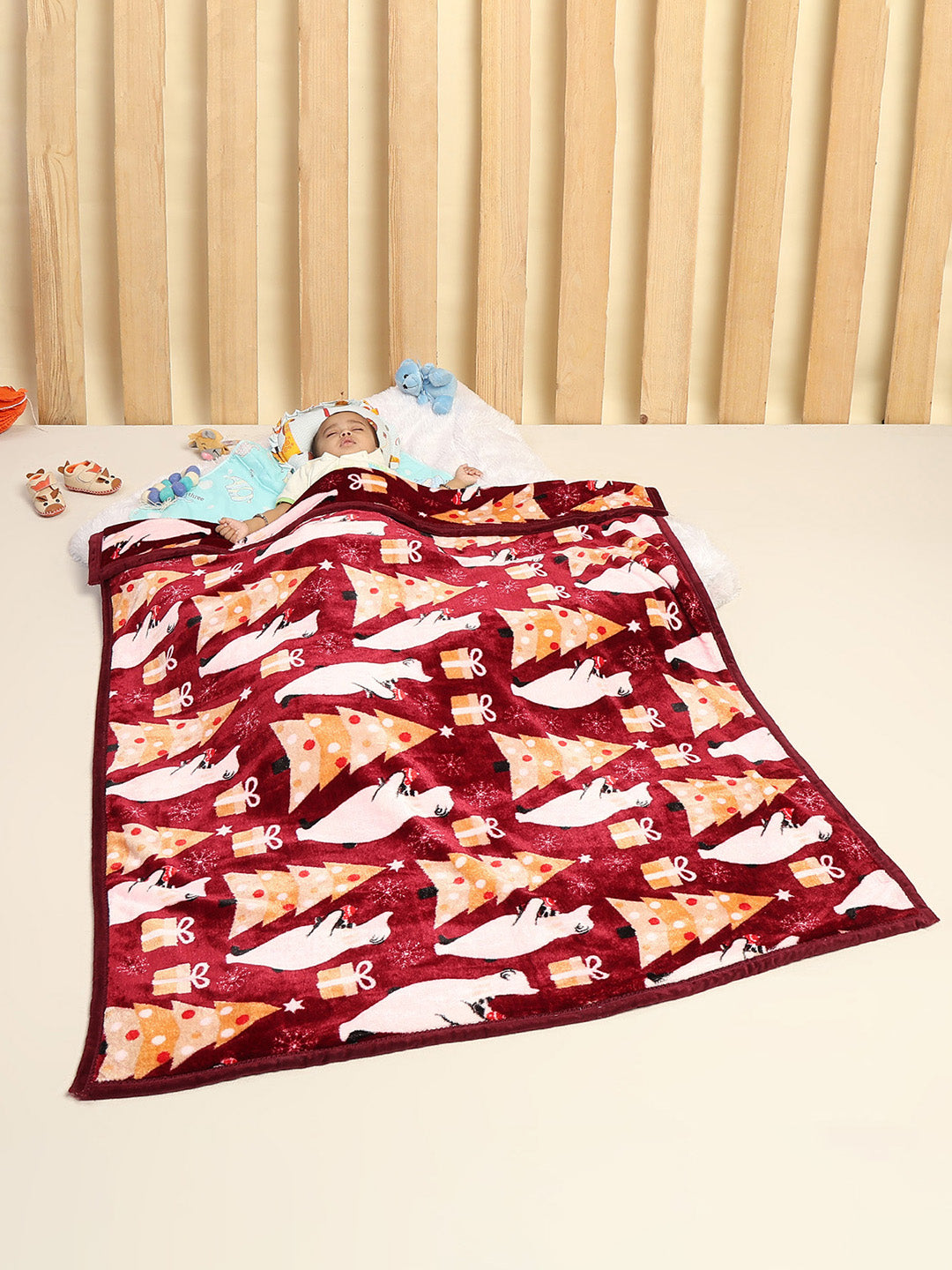Buy Printed Single Bed Blanket for Mild Winter -2 Ply Online in India ...