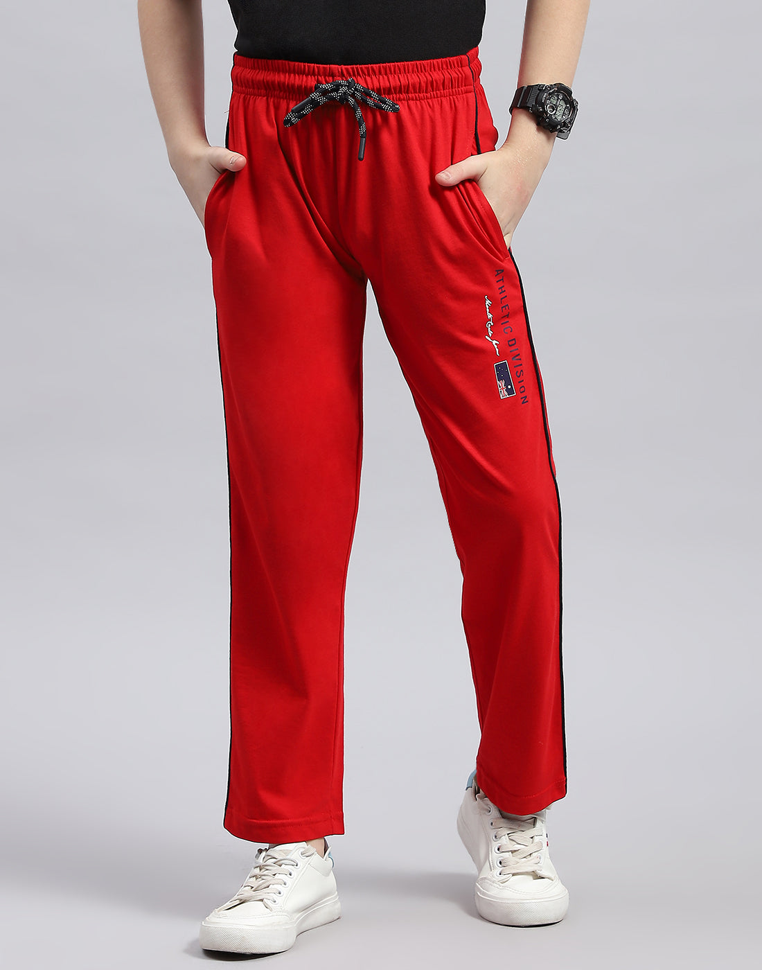 Buy Boys Red Printed Regular Fit Lower Online in India - Monte Carlo