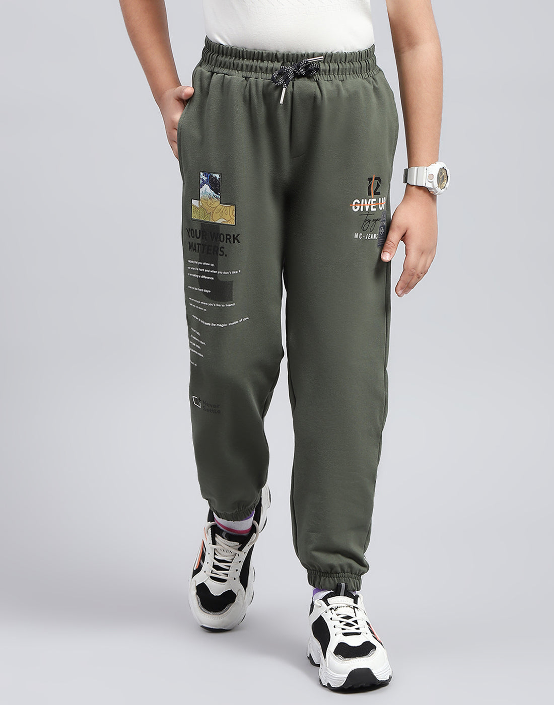 Buy Boys Grey Printed Regular Fit Lower Online in India - Monte Carlo