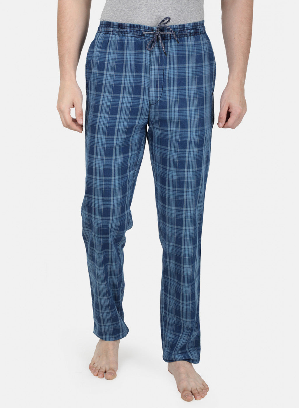 Buy Mens Blue Check Lower Online in India - Monte Carlo