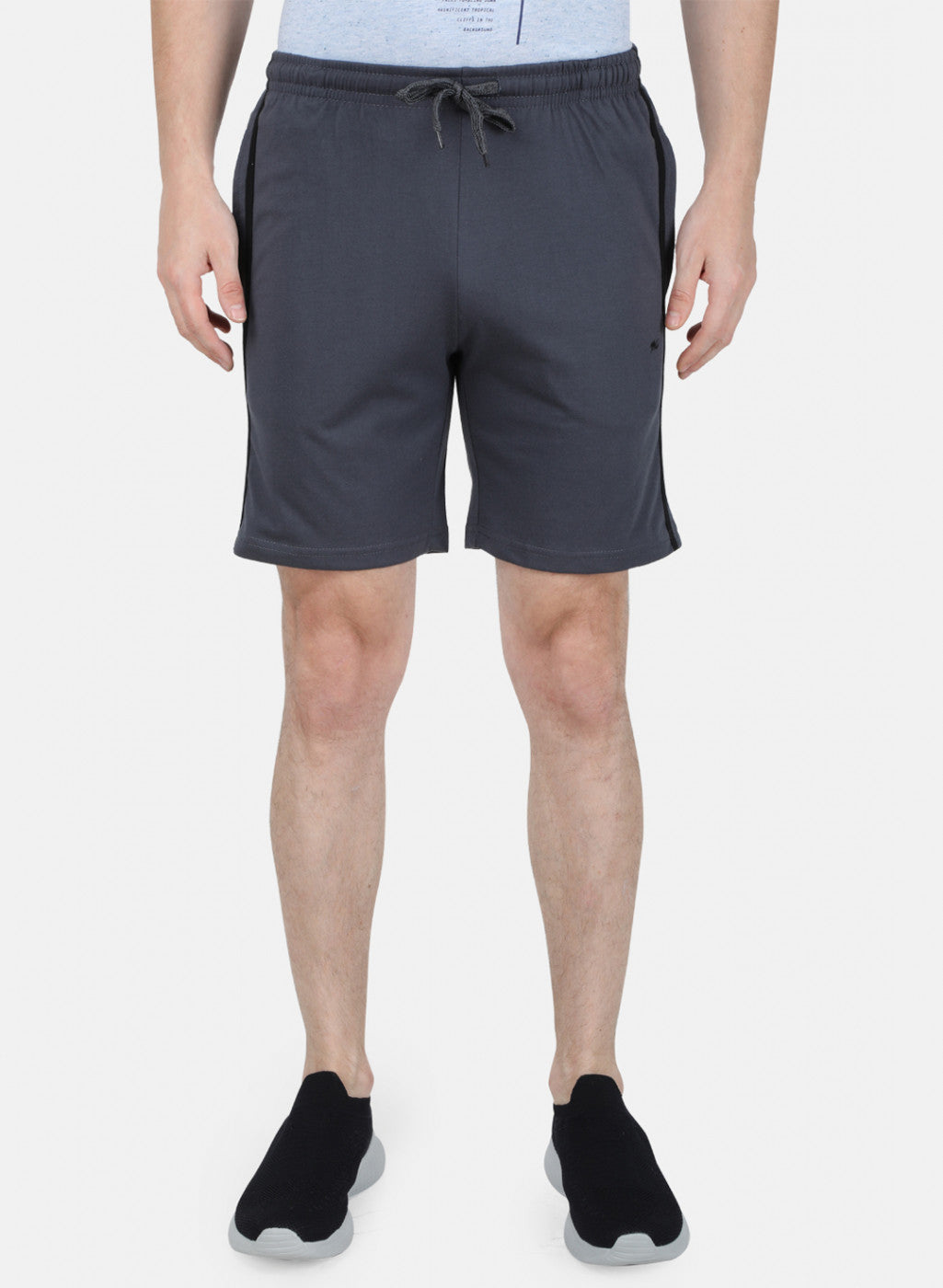 Buy Mens Grey Plain Bermuda Online in India - Monte Carlo