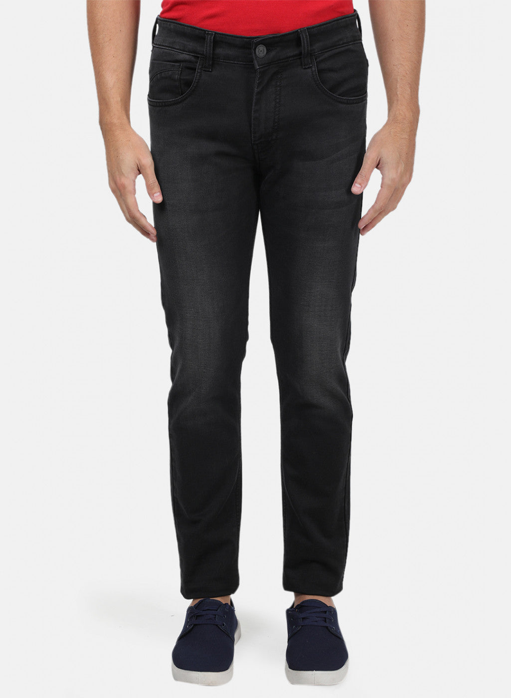 Buy Men Black Normal Wash Denims Online in India - Monte Carlo