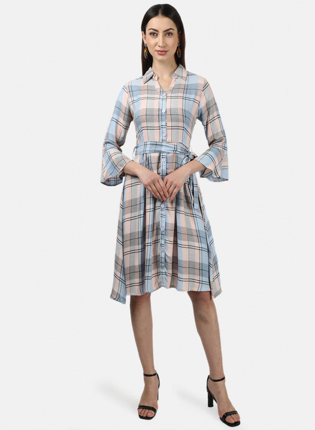 Buy Womens Multi Color Check Dress Online in India - Monte Carlo