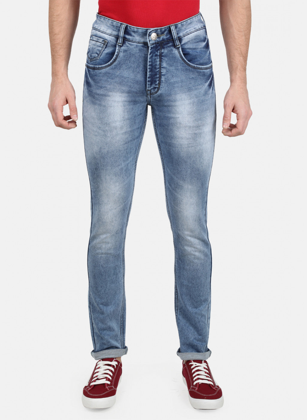 Buy Mens Blue Skinny Denim Online in India - Monte Carlo