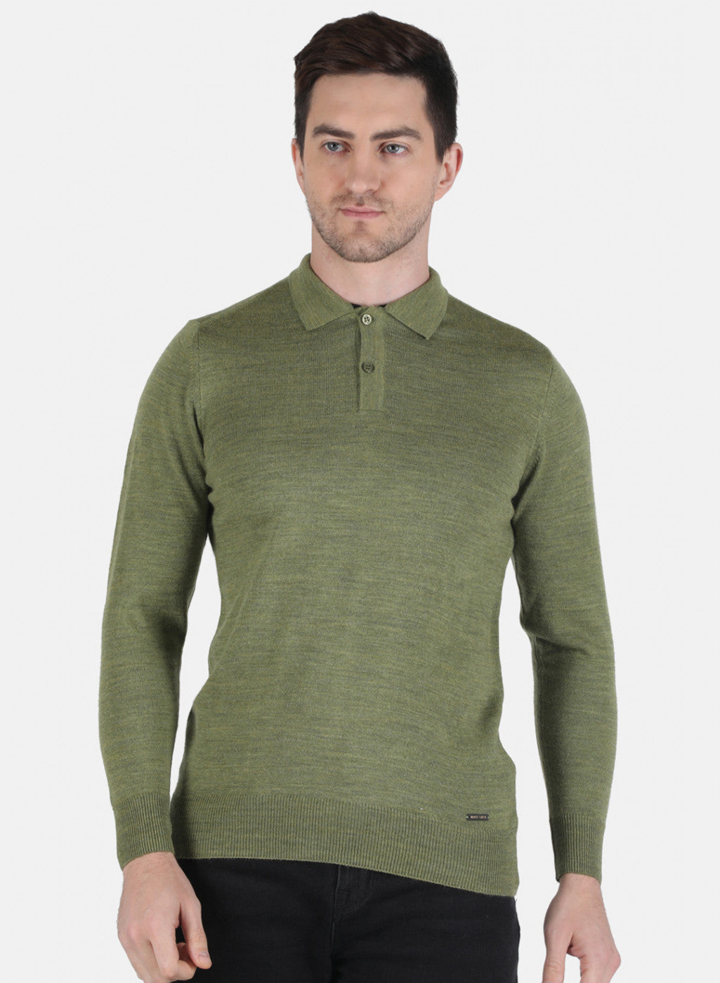 Buy Men Olive Solid T-Shirt Online in India - Monte Carlo