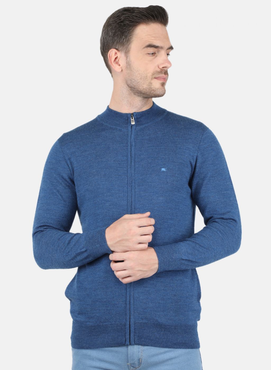 Buy Men Blue Solid Pullover Online in India - Monte Carlo