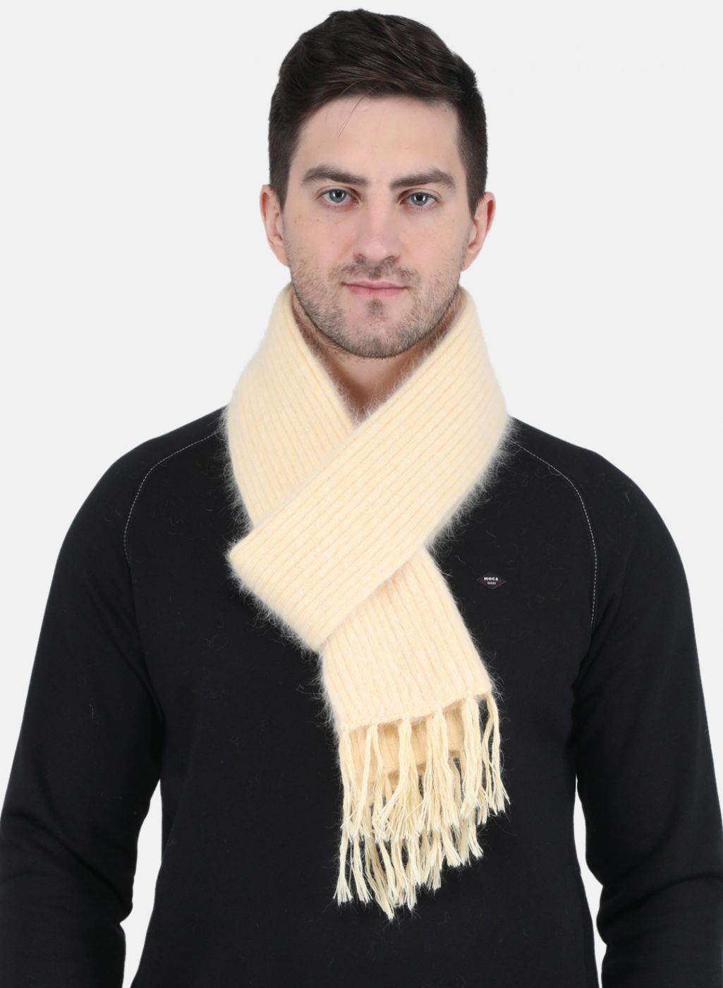 Buy Men Yellow Solid Muffler Online in India - Monte Carlo