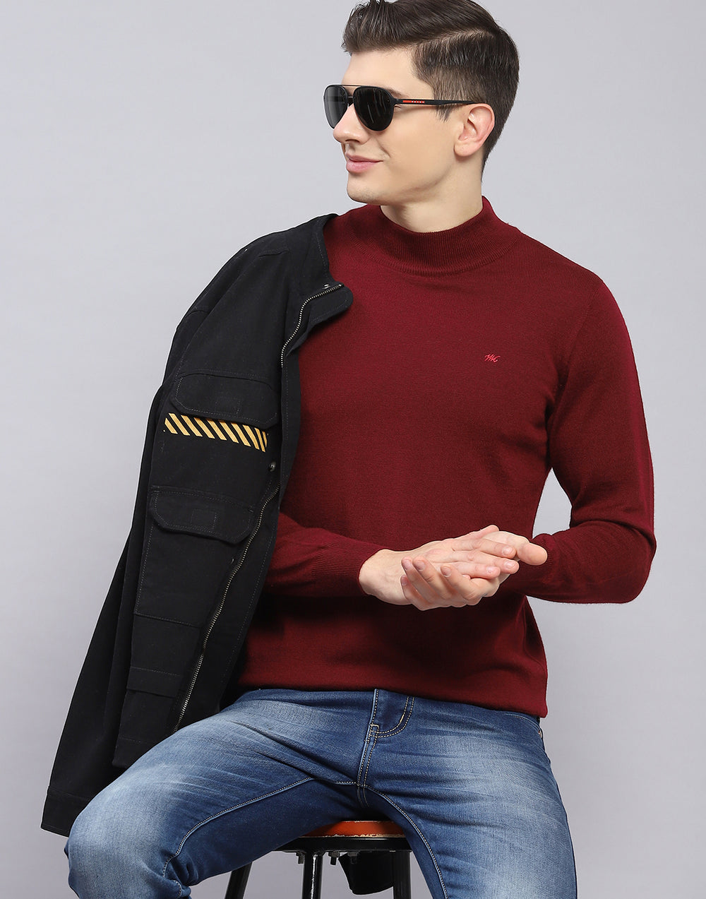 Turtleneck Sweater | Buy Turtle Neck Sweaters For Men Online - Monte Carlo