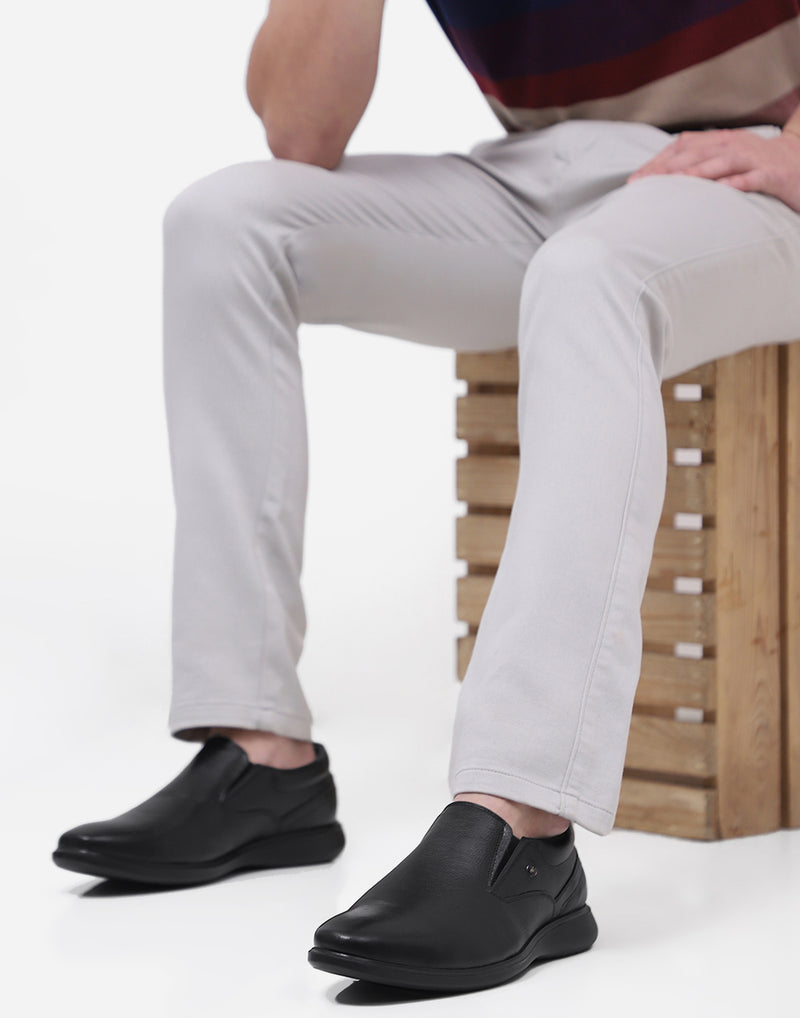 Buy Monte Carlo Black Formal Slip-On for Men Online in India - Monte Carlo