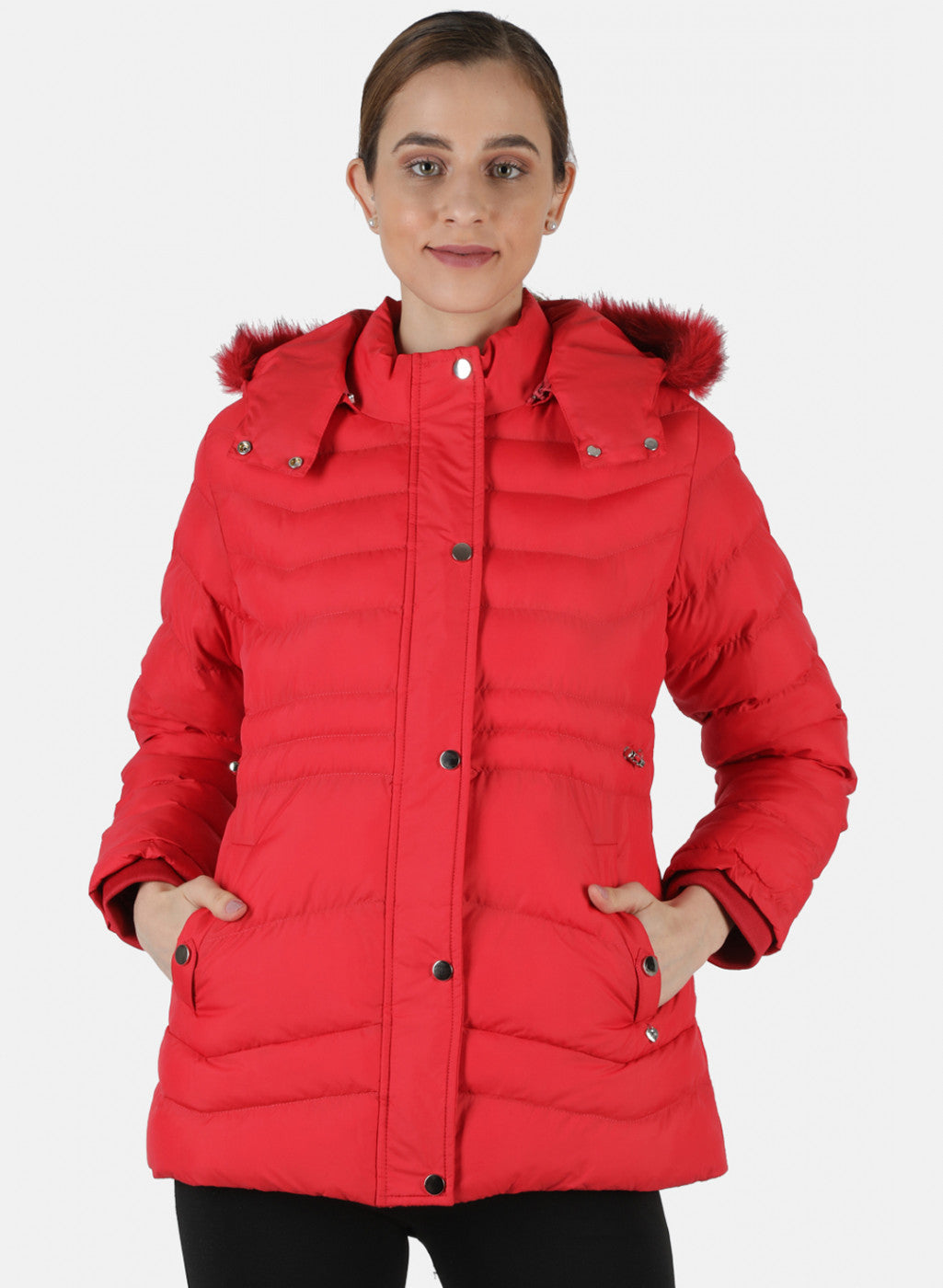 Buy Women Red Solid Jacket Online in India - Monte Carlo