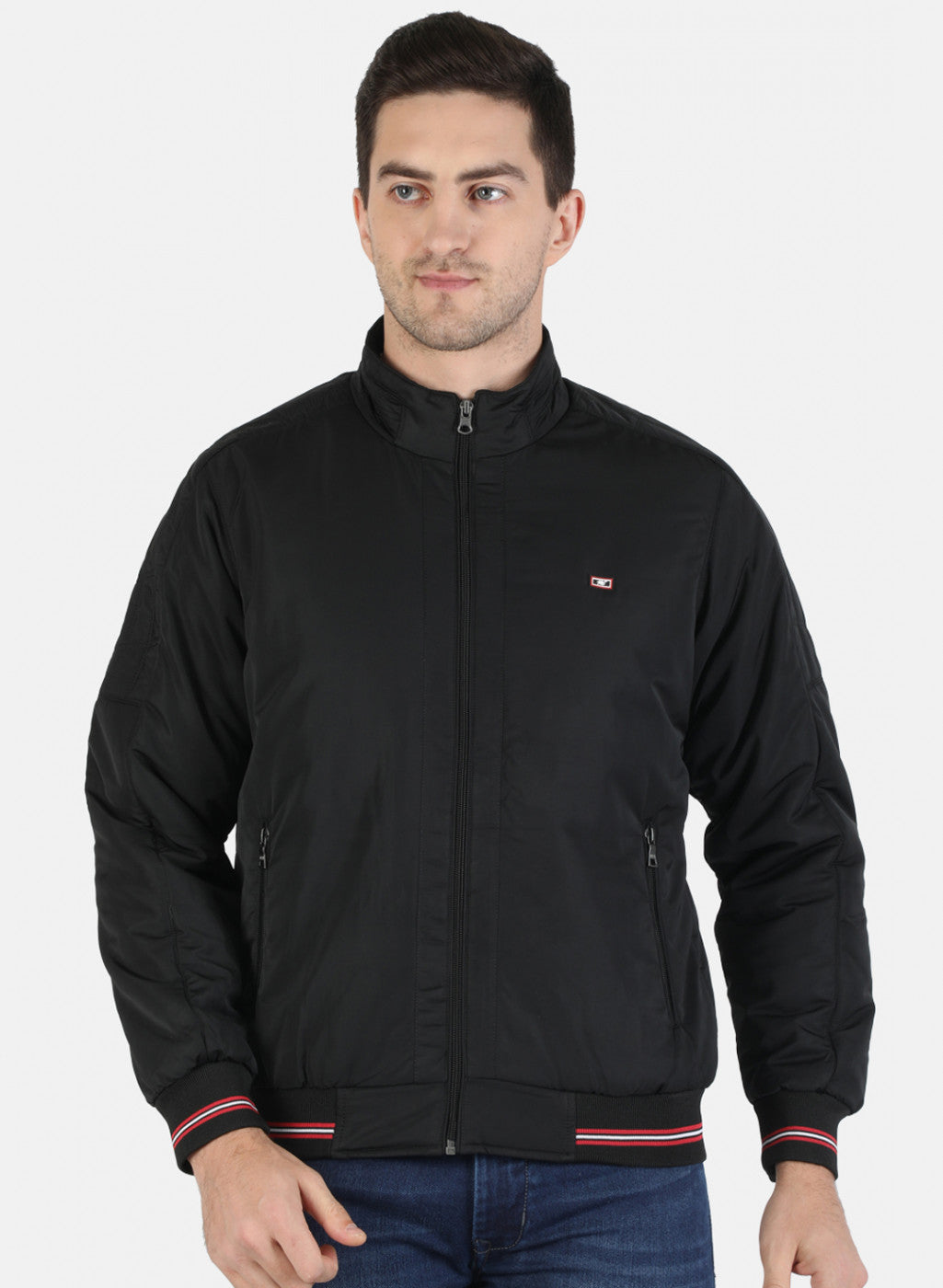 Buy Men Black Solid Jacket Online in India - Monte Carlo