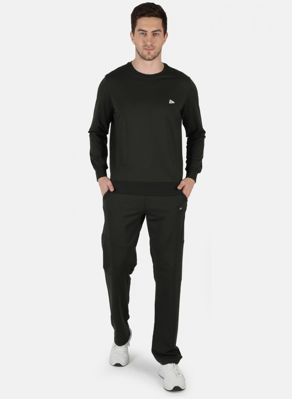 Buy Men Grey Solid Tracksuit Online in India - Monte Carlo