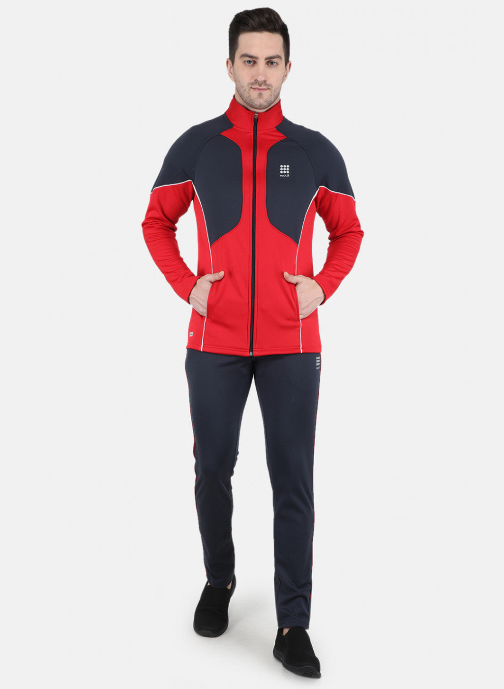 Buy Men Red Solid Tracksuit Online in India - Rock.it