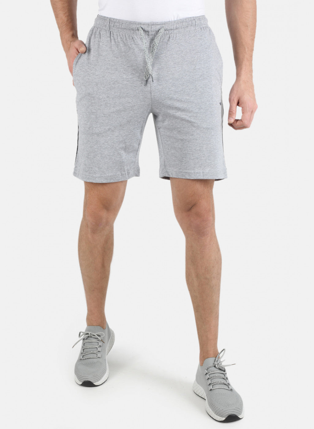 Buy Men Grey Plain Bermuda Online in India - Monte Carlo