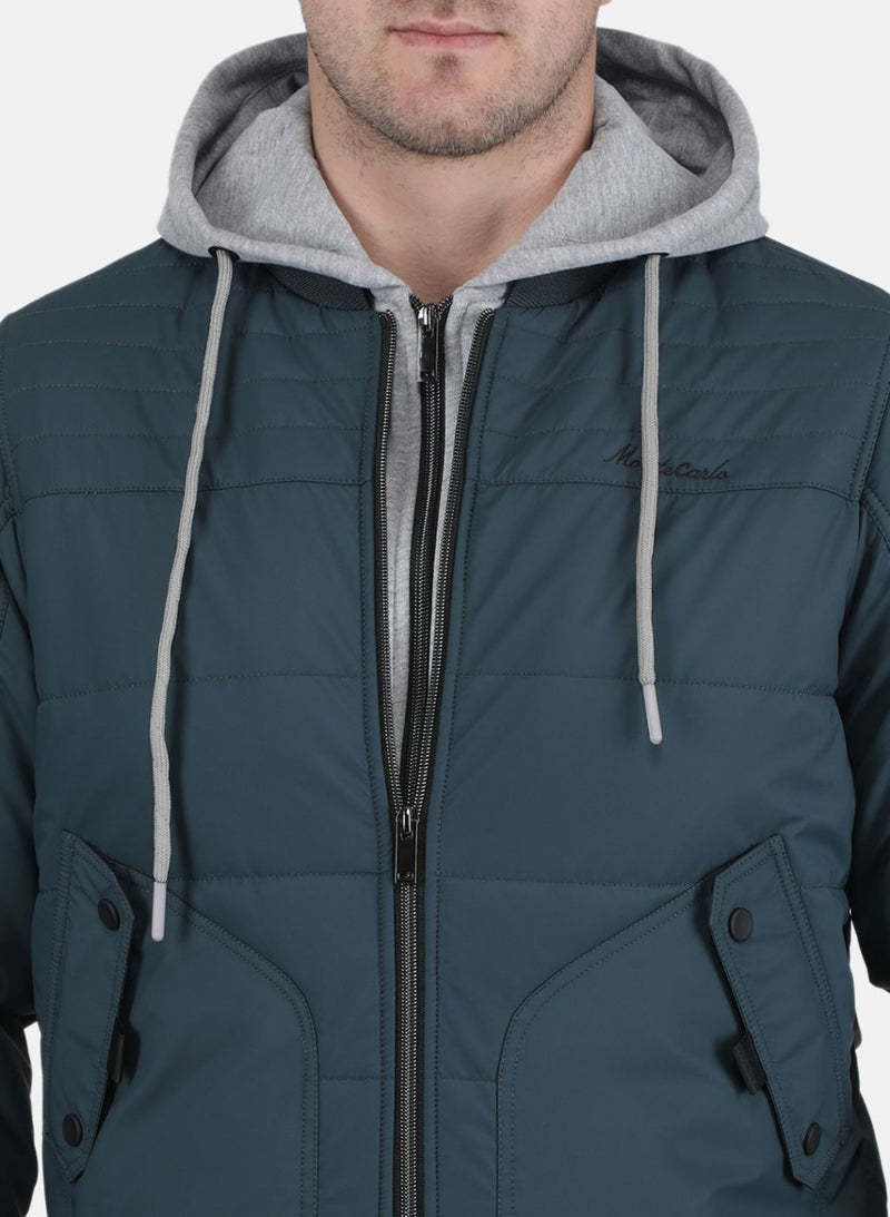 Buy Men Blue Solid Jacket Online in India - Monte Carlo
