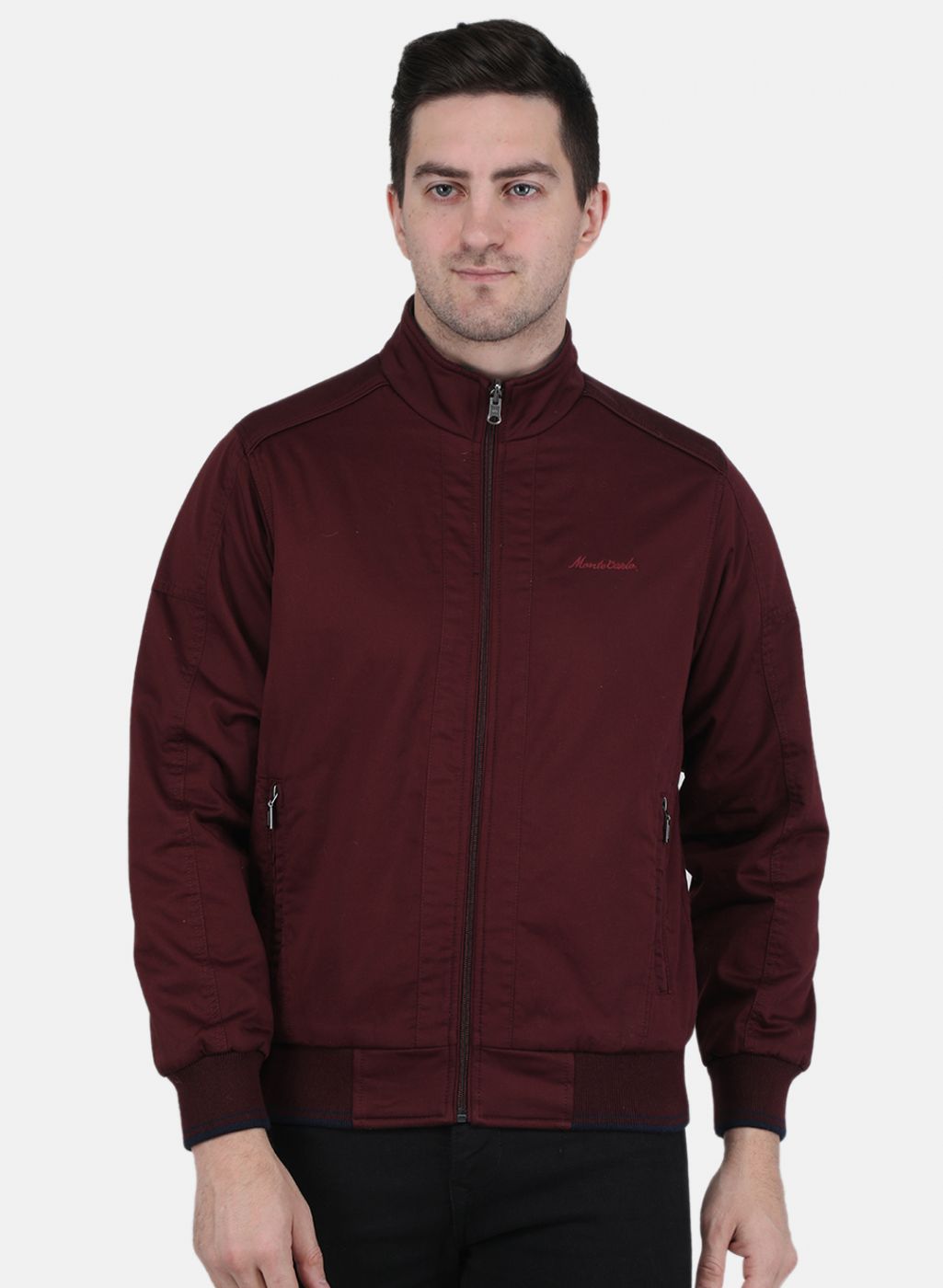 Buy Men Red Check Jacket Online in India - Monte Carlo