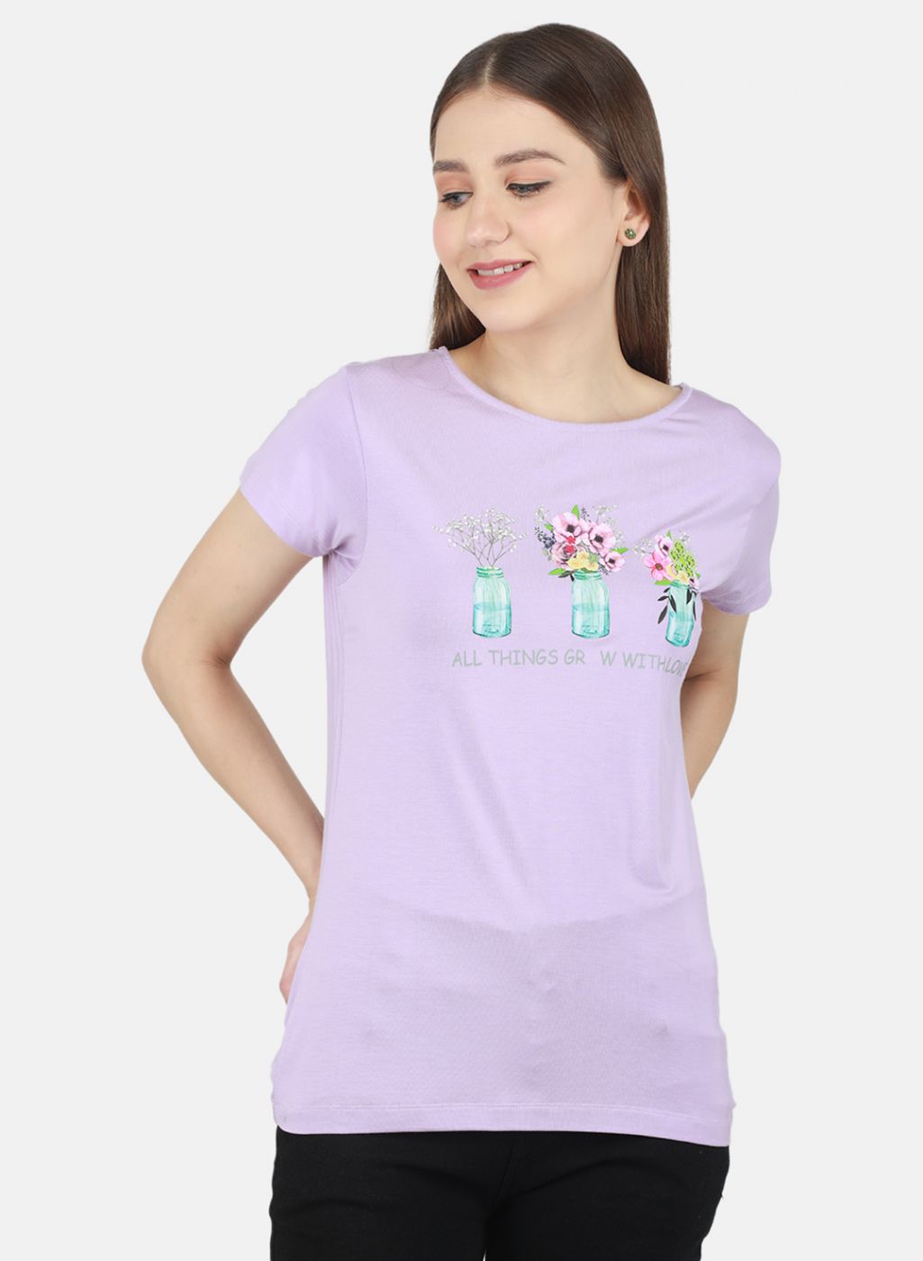 Buy Women Purple Printed Top Online in India - Monte Carlo