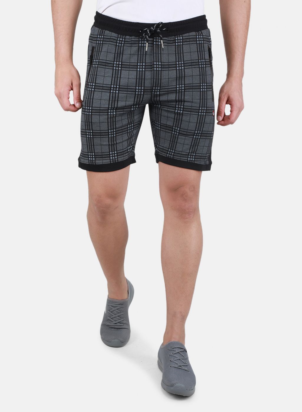 Buy Men Black Printed Bermuda Online in India - Monte Carlo