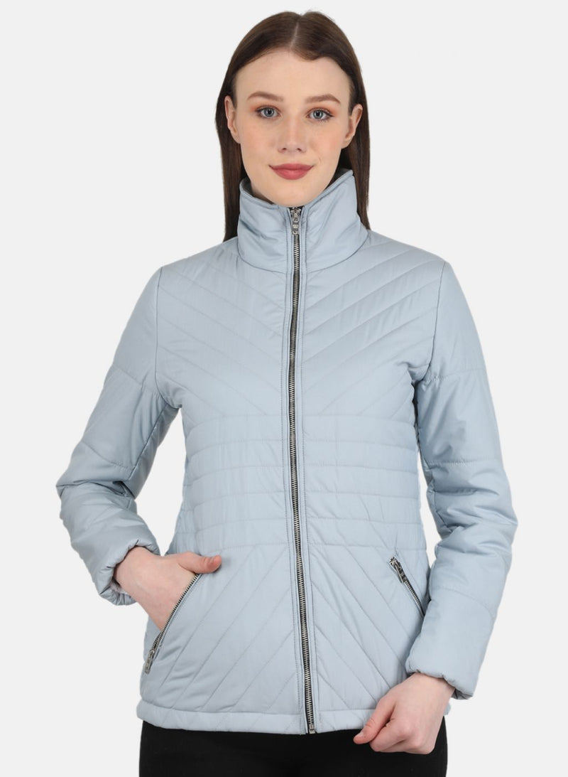 Buy Women Blue Solid Jacket Online in India - MOCA by Monte Carlo
