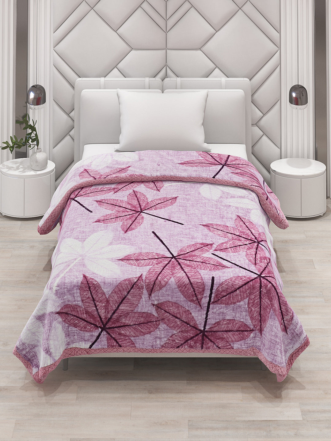Buy Printed Single Bed Blanket for Mild Winter -1 Ply Online in India ...