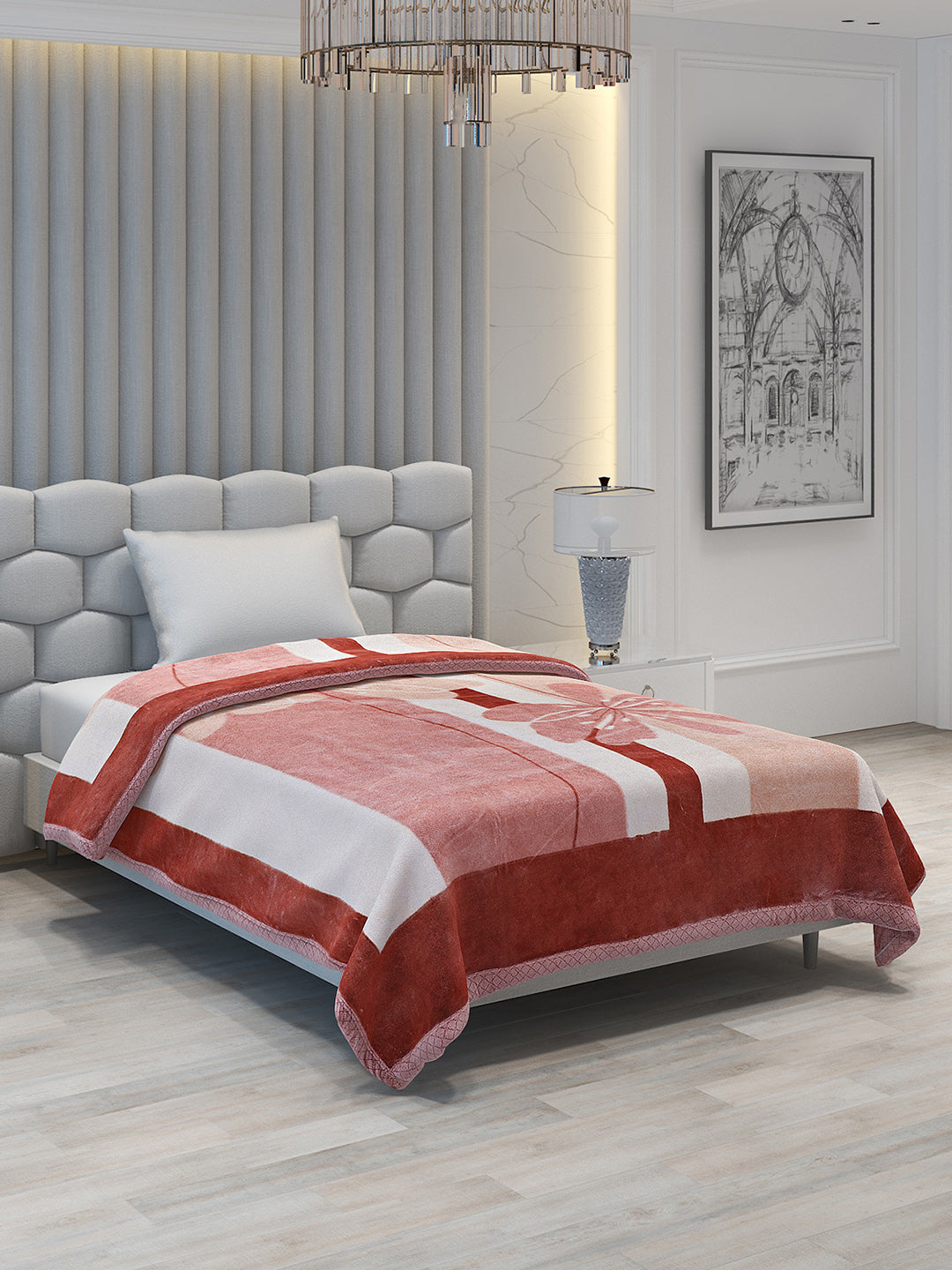 Buy Printed Single Bed Blanket for Mild Winter -2 Ply Online in India ...