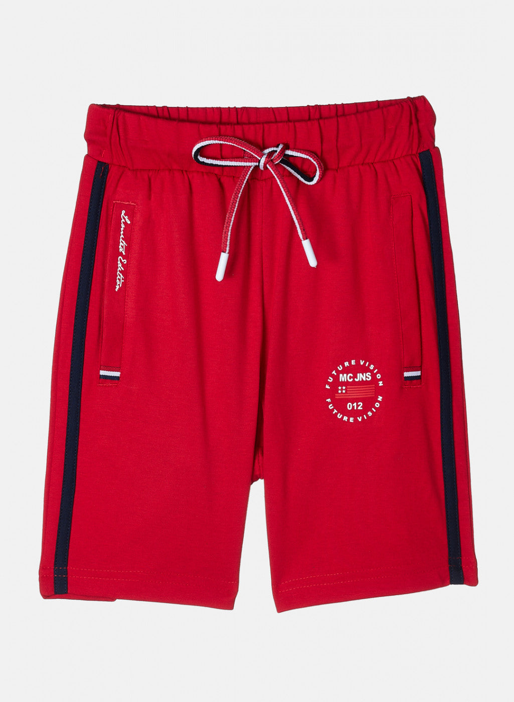 Buy Boys Red Plain Bermuda Online in India - Monte Carlo