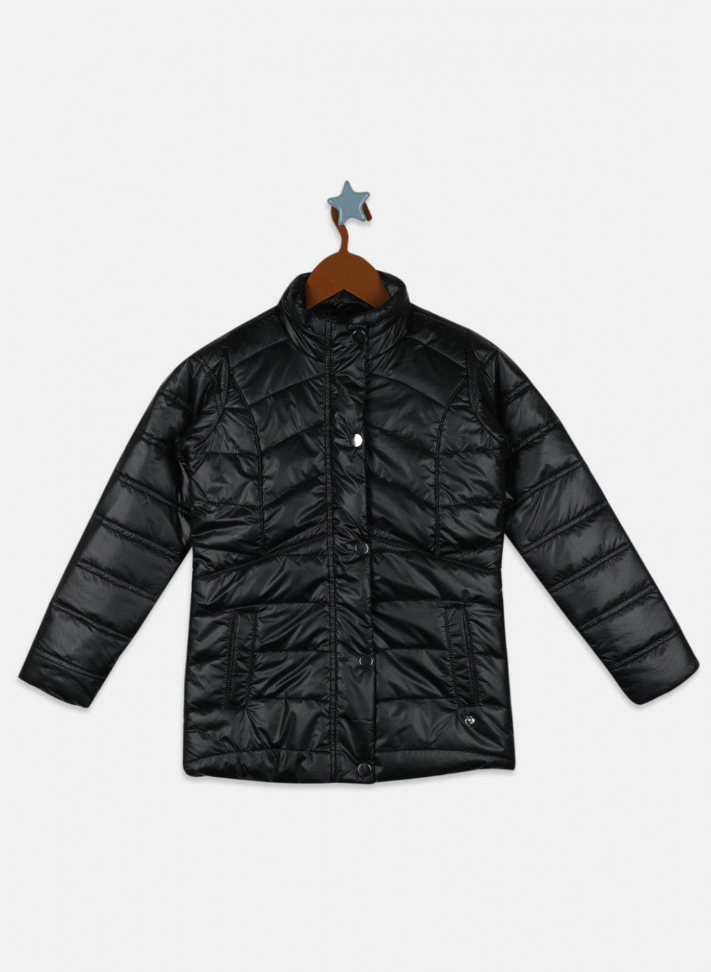 Buy Girls Black Solid Jacket Online in India - Monte Carlo