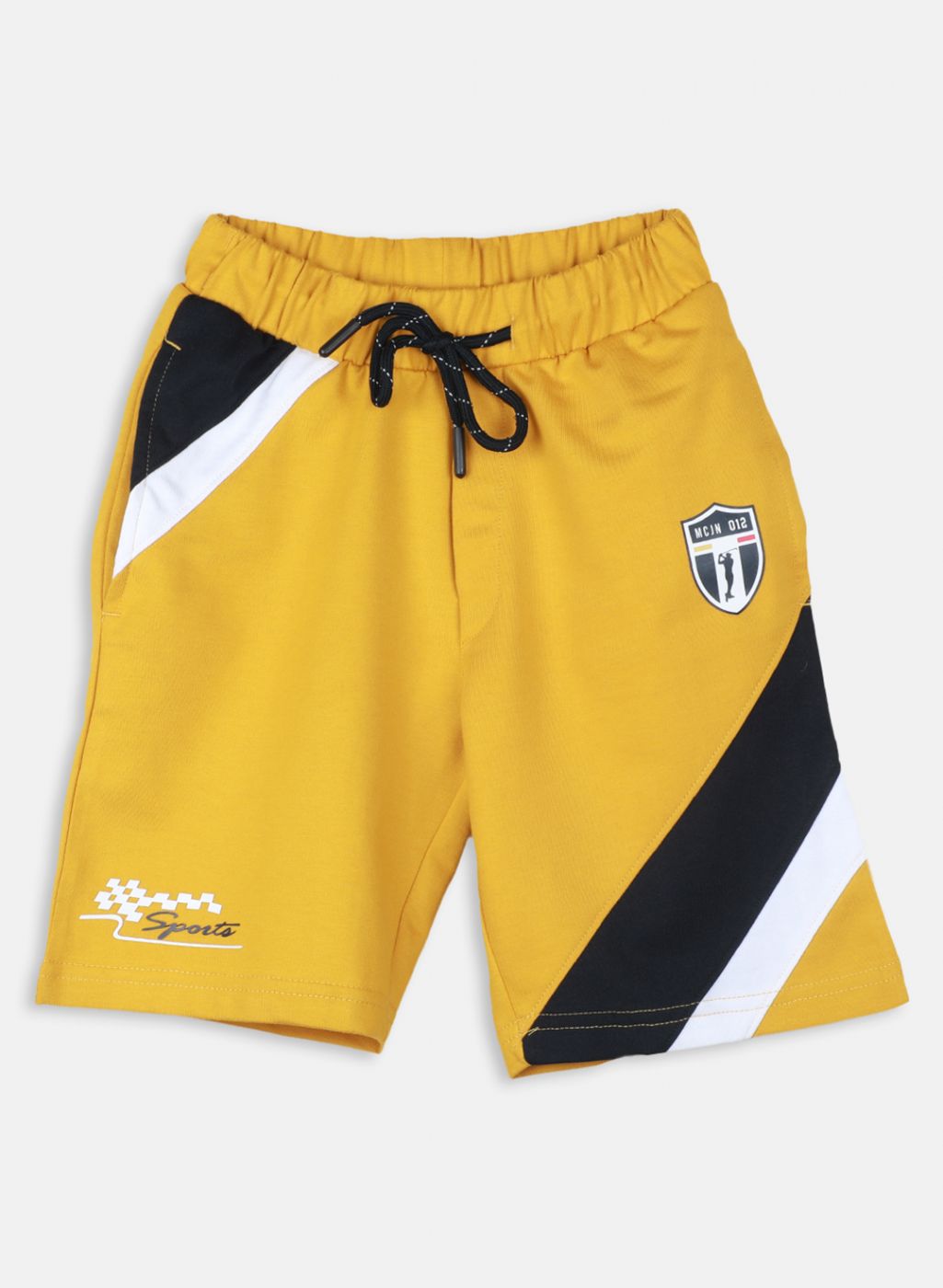 Buy Boys Mustard Printed Bermuda Online in India - Monte Carlo